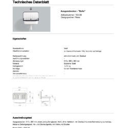 Premium Emaille Waschbecken / Ausgussbecken „Bella“, 50x33cm ...